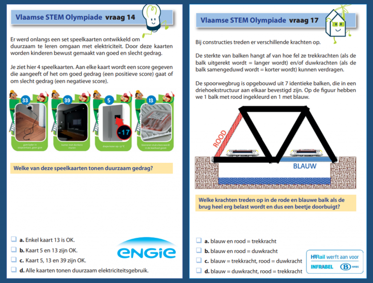 Vlaamse STEM Olympiade - Sint-Janscollege Humaniora - Samen hogerop
